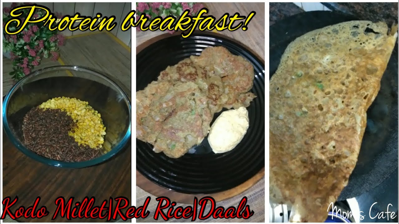 Protein and Fibre rich Breakfast - Millet Red Rice Adai! Kaaradosai ...