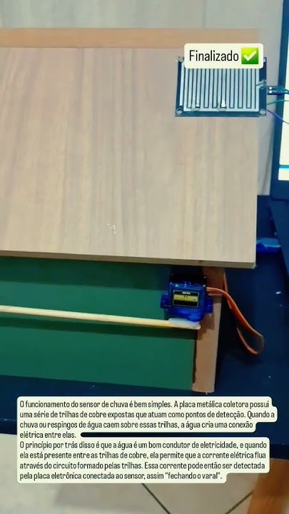 Arduino fecha o Varal quando chove, inscreva-se para acompanhar nossos projetos #mecatrónica ...