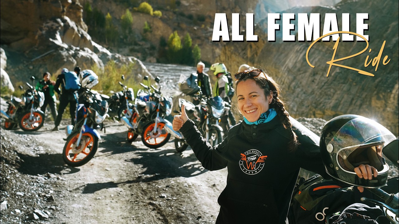 All-Female Riders on Shimshal Road | Pakistan's Toughest Road - YouTube