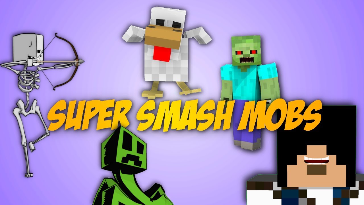 Minecraft Mini-Game: Super Smash Mobs - Quake Pro Challenge! - YouTube
