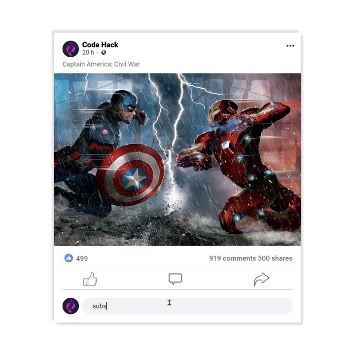 Facebook Post Card Clone Using Html Css And Javascript Shorts Youtube 8186