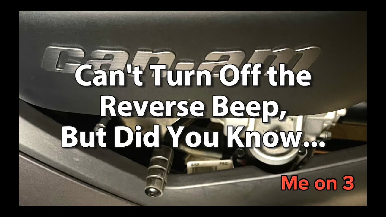 Can't Turn Off Reverse Beep, But Did You know... - YouTube