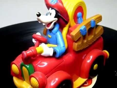 Disney Goofy Toonmobiles Die Cast Metal Fire Truck close up - YouTube