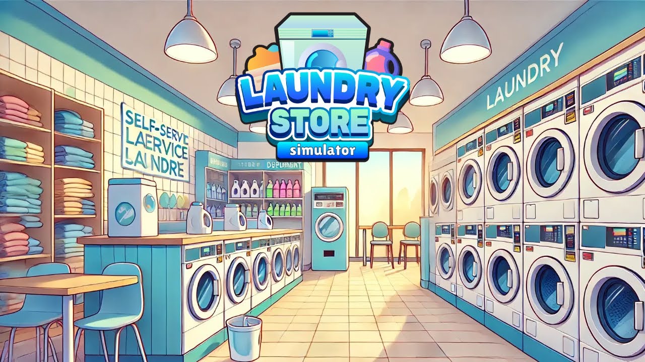 LAUNDRY STORE SIMULATOR GAME-PLAY #2 | NO COMMENTARY | DEE SIMULATION ...