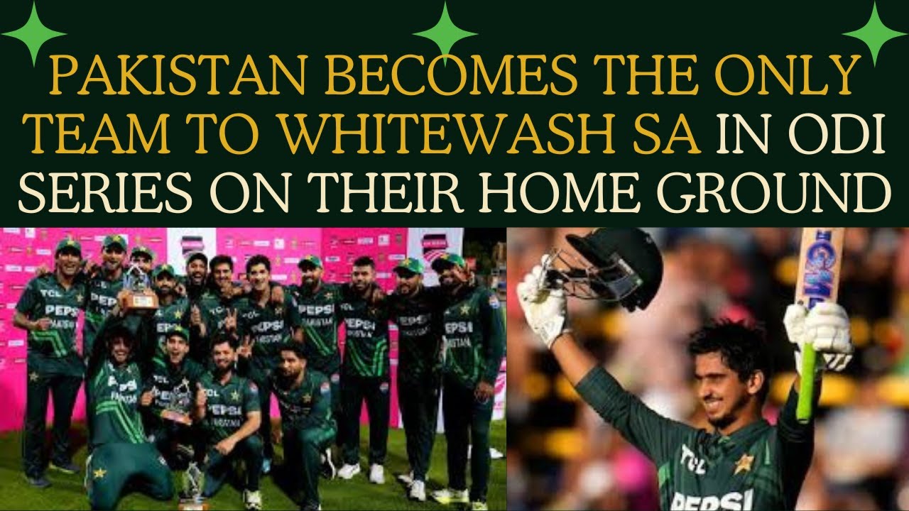 Pakistan becomes the only team to whitewash SA in ODI series on their ...