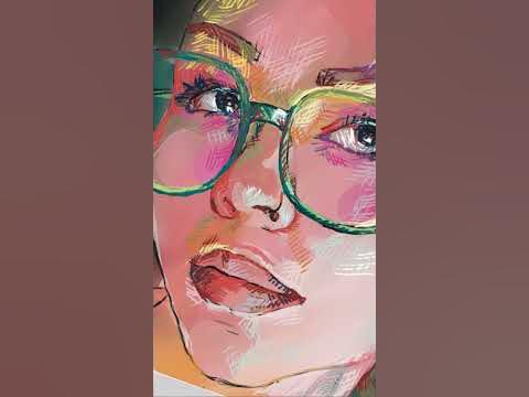 Portrait drawing done in procreate. - YouTube