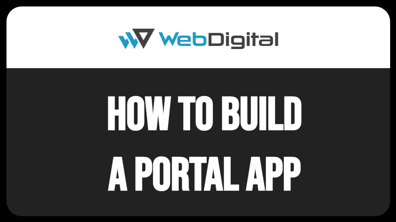 How to build a client portal app without coding - YouTube