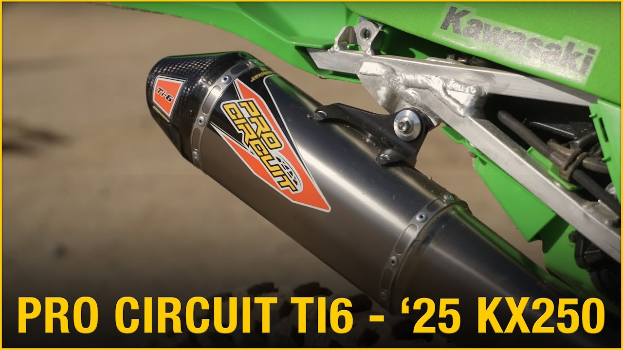 Pro Circuit Ti6 Exhaust System - 2025 Kawasaki KX250 | Review - YouTube