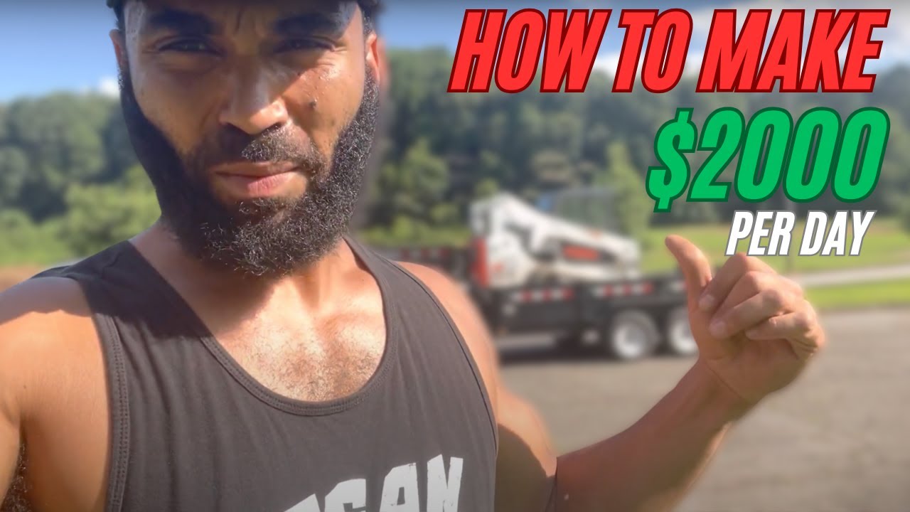 How to make 1200-2000 a day doing bobcat jobs. One man team - YouTube