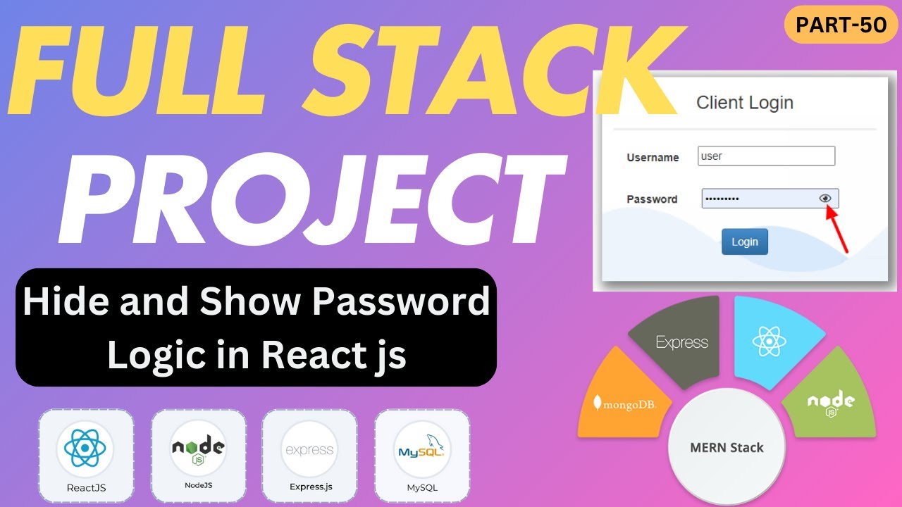50 Password Hide And Show In React Js Toggle Password In React Js 6575