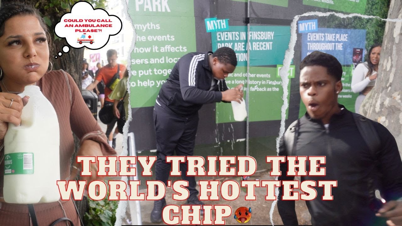 PAYING PEOPLE TO DO THE HOT CHIP CHALLENGE @ WIRELESS FESTIVAL! 🔥🥵 ...