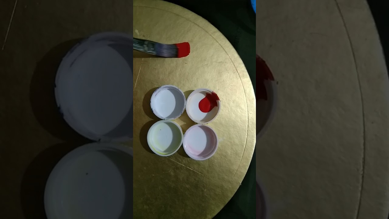 how to make paint pallete with bottle caps / shorts /Diya's creations ...