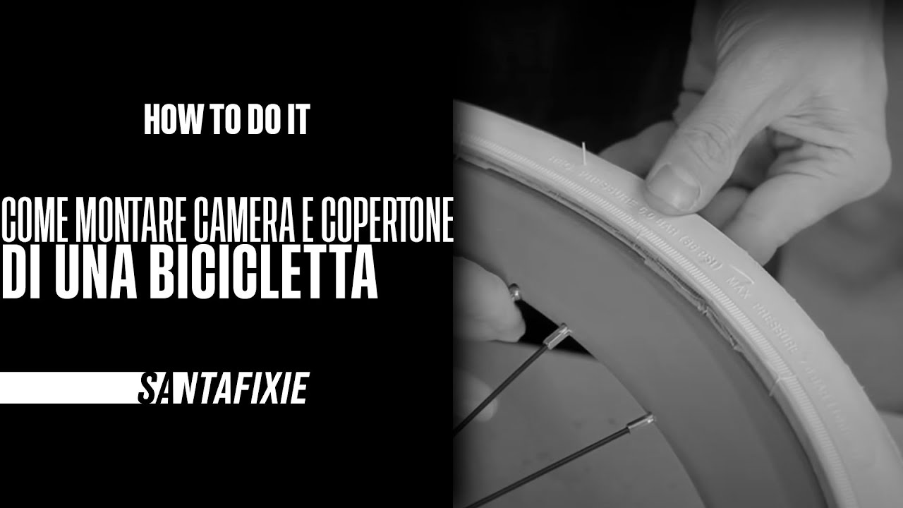 How to do it - Come montare camera e copertone di una bicicletta - YouTube