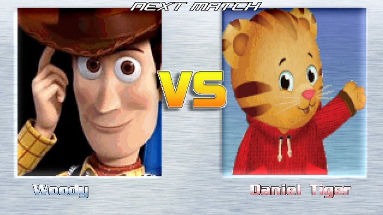 M.U.G.E.N BATTLES | Woody vs Daniel Tiger | Toy Story vs Daniel Tiger's Neighborhood - YouTube
