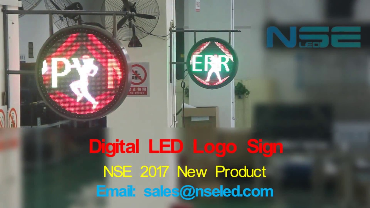 led store logo sign - YouTube