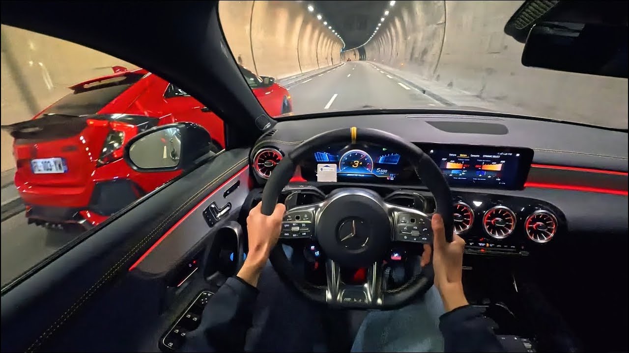 Mercedes-AMG A45S | Honda Civic Hatchback Sport POV Drive - YouTube