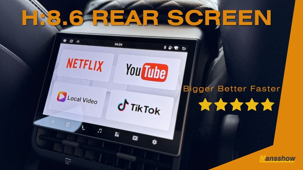 H86 Android Rear Entertainment Screen Upgrade from Hansshow for your ...
