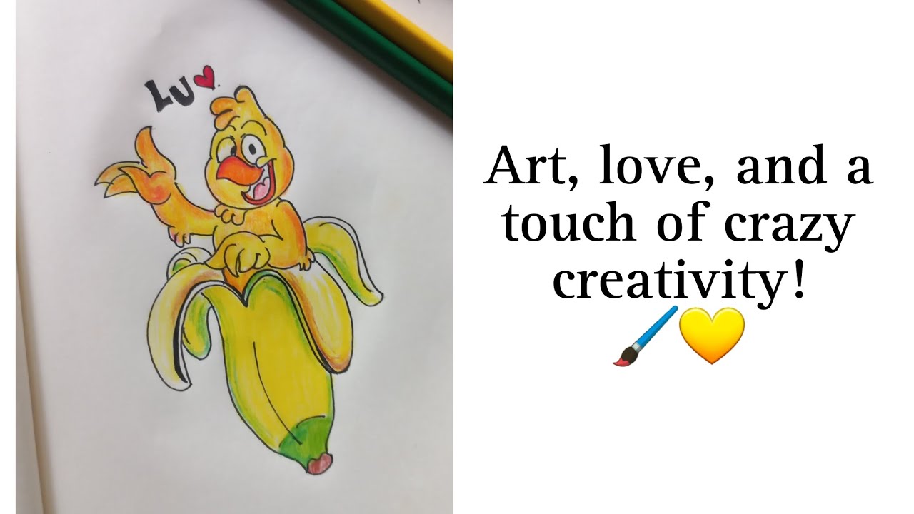 Art, love, and a touch of crazy creativity! 🖌️💛 - YouTube
