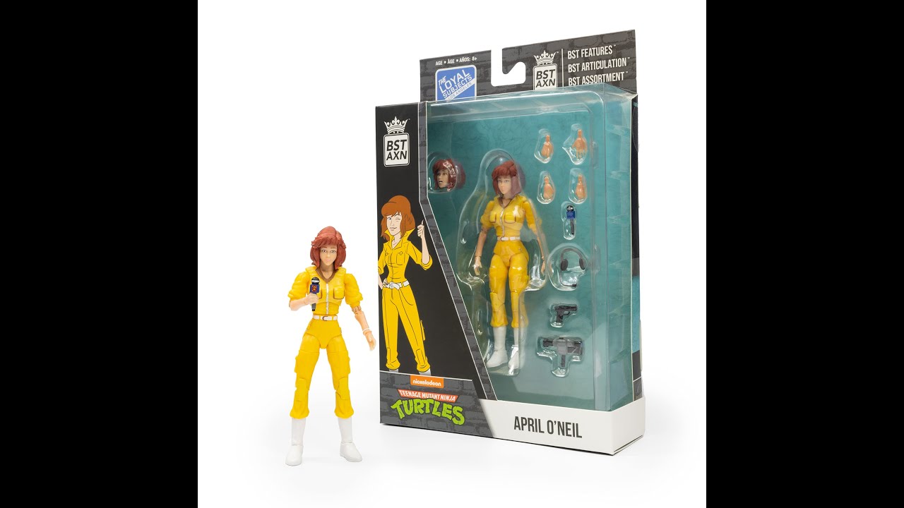 Loyal Subjects BST AXN TMNT April O'Neil figure review - YouTube