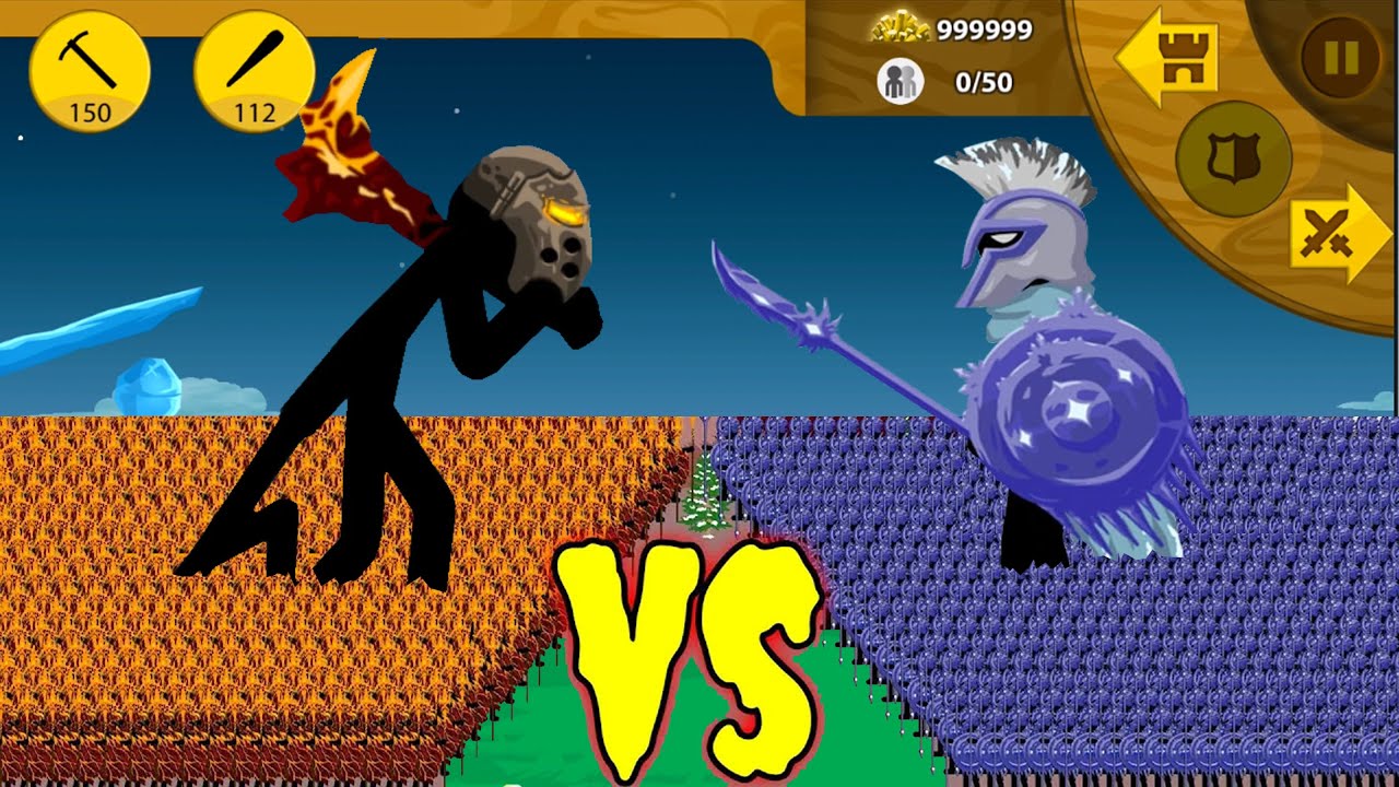 STICK WAR LEGACY HD The Epic Battle: Enslaved Giant VS Spearton STICK ...