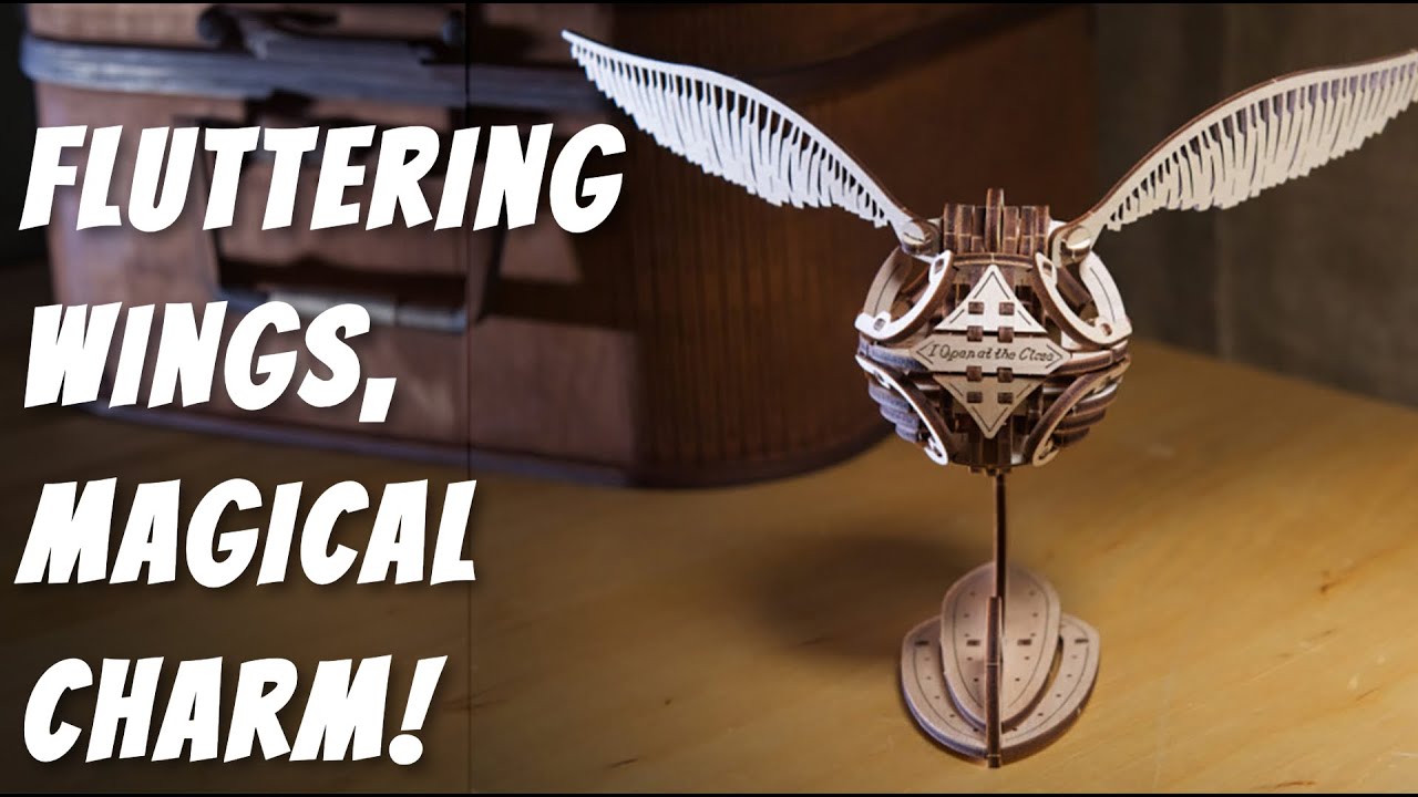 UGears Harry Potter Golden Snitch Mechanical Model - YouTube