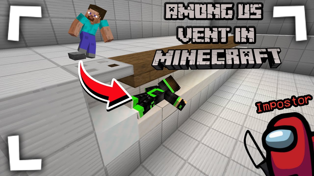 How to make Among Us vent in MINECRAFT - YouTube