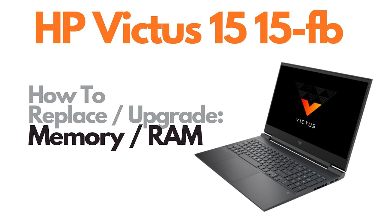 How To Replace Upgrade RAM Memory - HP Victus 15-fb Gaming Laptop (15 ...