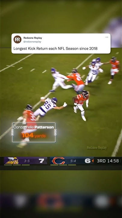 Longest NFL Kick Returns each NFL Season since 2018. #nfl #nflhighlights #new #sub #like - YouTube