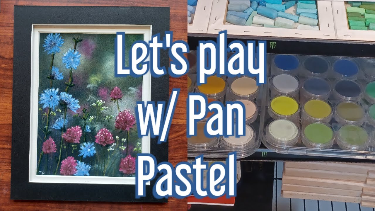 Using Pan Pastels for my background. - YouTube