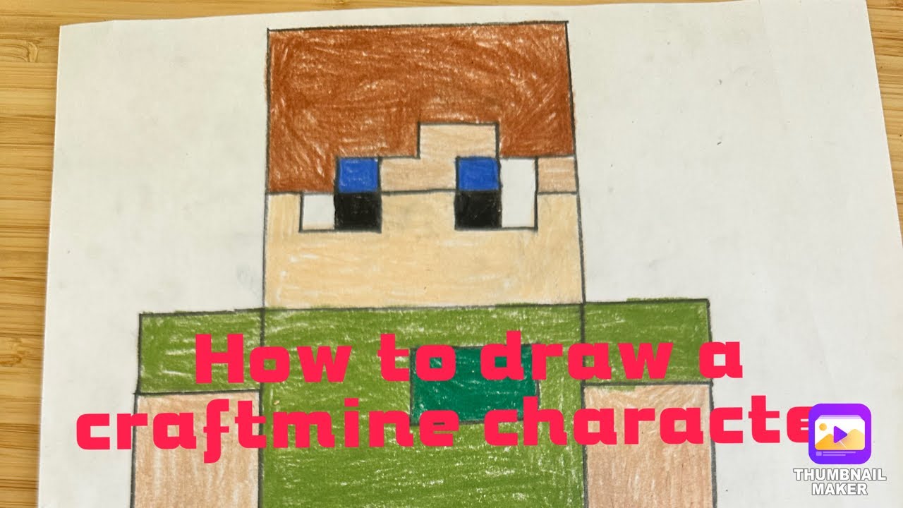 How to draw a bloxd character - YouTube