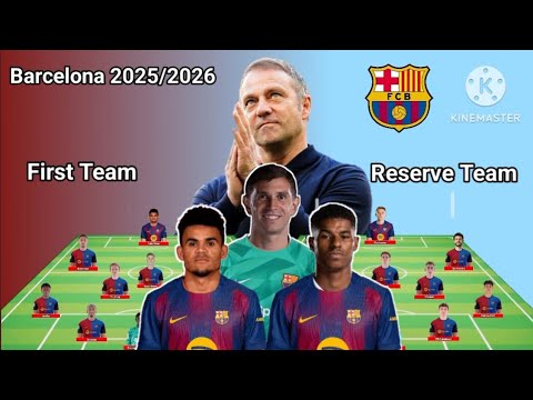 First Team & Reserve Team !! Barcelona Line Up With Emiliano & Luis ...