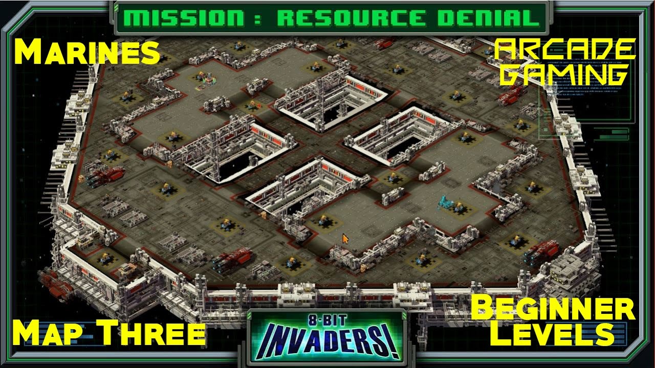 8 Bit Invaders - Map Three - Marines Beginner - YouTube