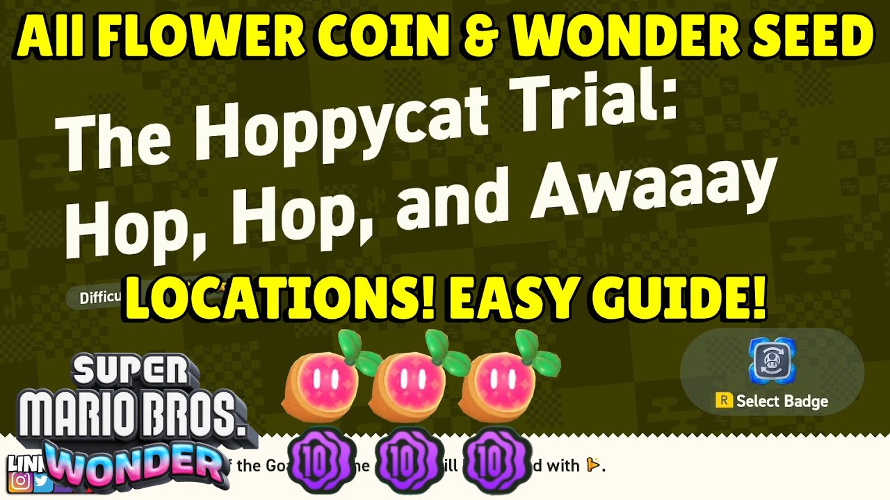 Mario Wonder | The Hoppy Cat Trial Hop Hop Awaaay Guide | Shining Falls ...