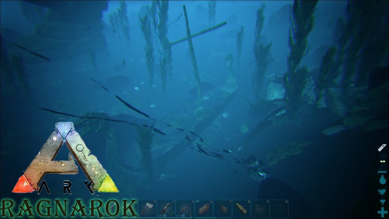ARK: Survival Evolved Ep10: SHIPWRECK EXPLORING! (Ragnarok Gameplay ...