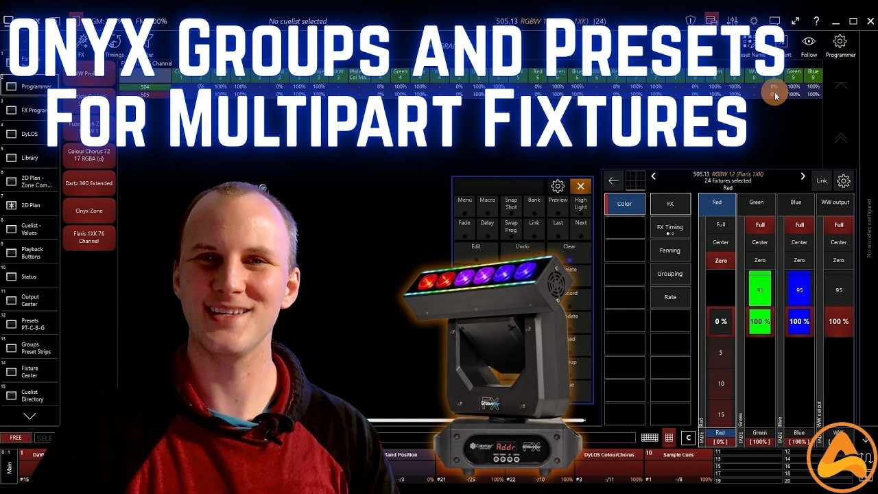 ONYX Groups and Presets for Multipart Fixtures - How Do You Store Them ...