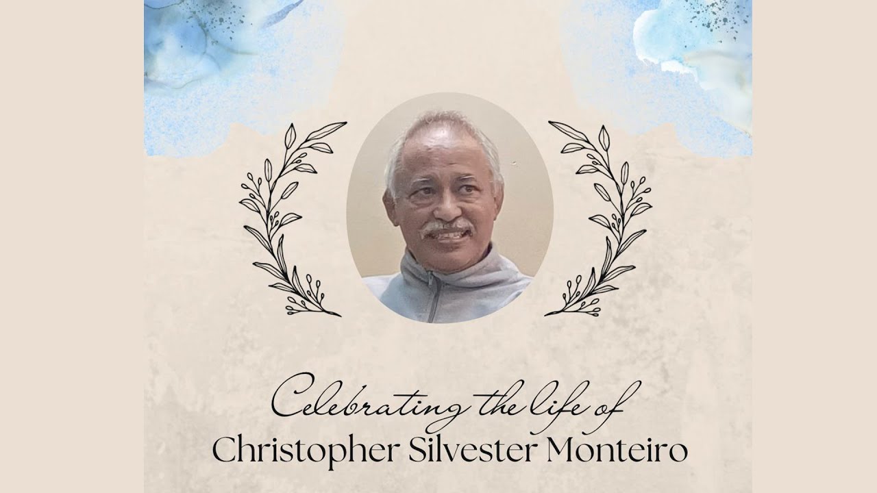 Memorial service of Christopher Monteiro on 16th September at 10 am ...