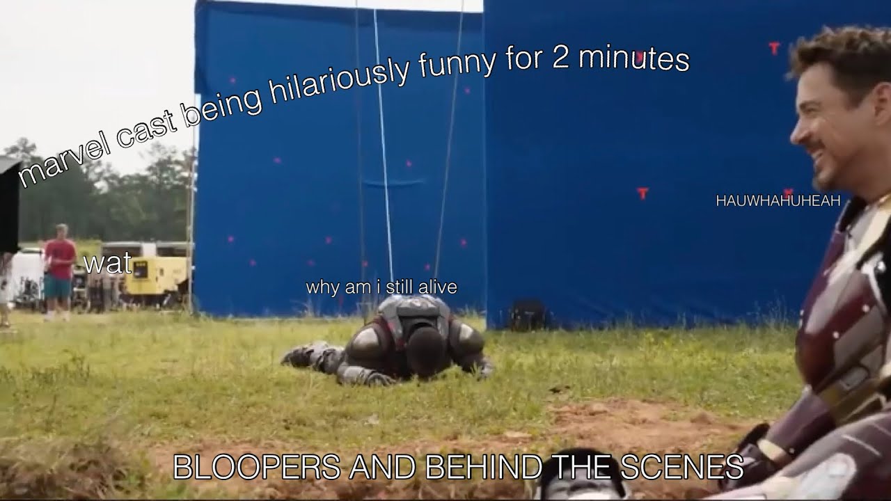 marvel cast being hilariously funny for 2 minutes - YouTube