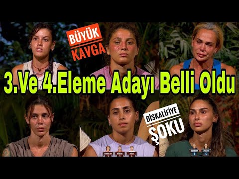 Survivorda 3. Ve 4. Eleme Adayı Belli Oldu Serenay Diskalifiye 3. Dokunulmazlığı Kazanan Takım