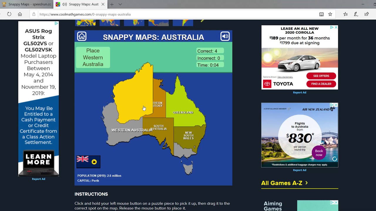 Snappy Maps Australia In 8 Seconds - YouTube