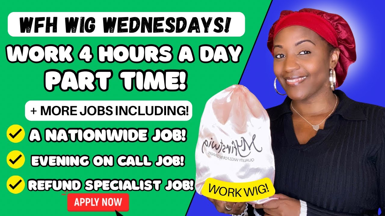 🙌🏾 WORK 4 HOURS A DAY PART TIME! + A NATIONWIDE JOB! WORK FROM HOME ...