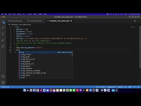 Aprendiendo a Programar con PHP Video 5 (Imprimir en pantalla, tipos de ...