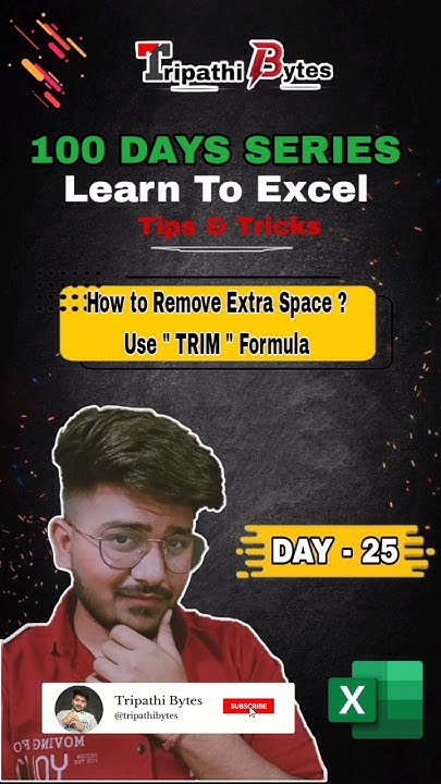 Excel Trim Formula Day 25 Excel Shorts Tricks Exceltricks Excelwalesir Shorts Reels