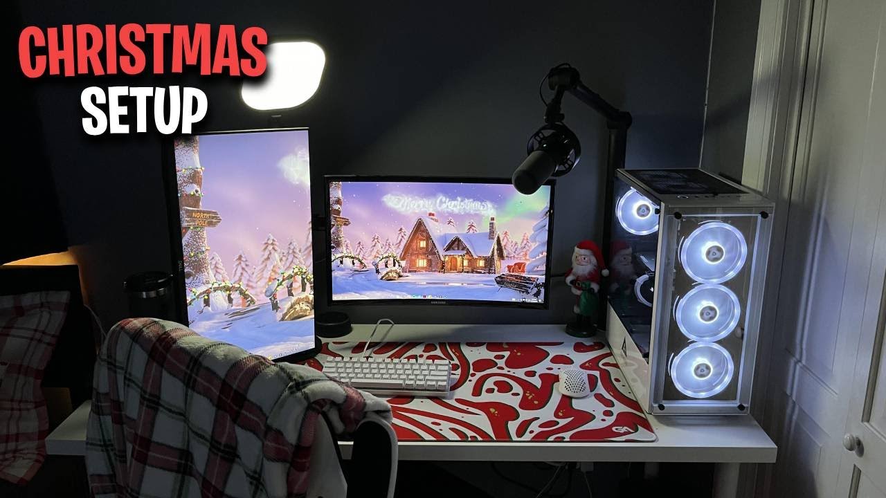 15 Year Old's Christmas Gaming Setup/Room Tour - YouTube