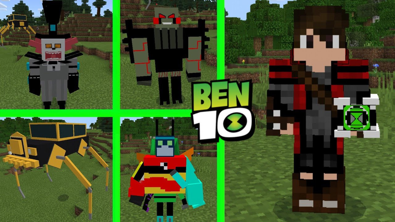 REVIEW COMPLETO DA *ATUALIZAÇÃO* DO MELHOR ADDON/MOD DE BEN 10 REBOOT ...