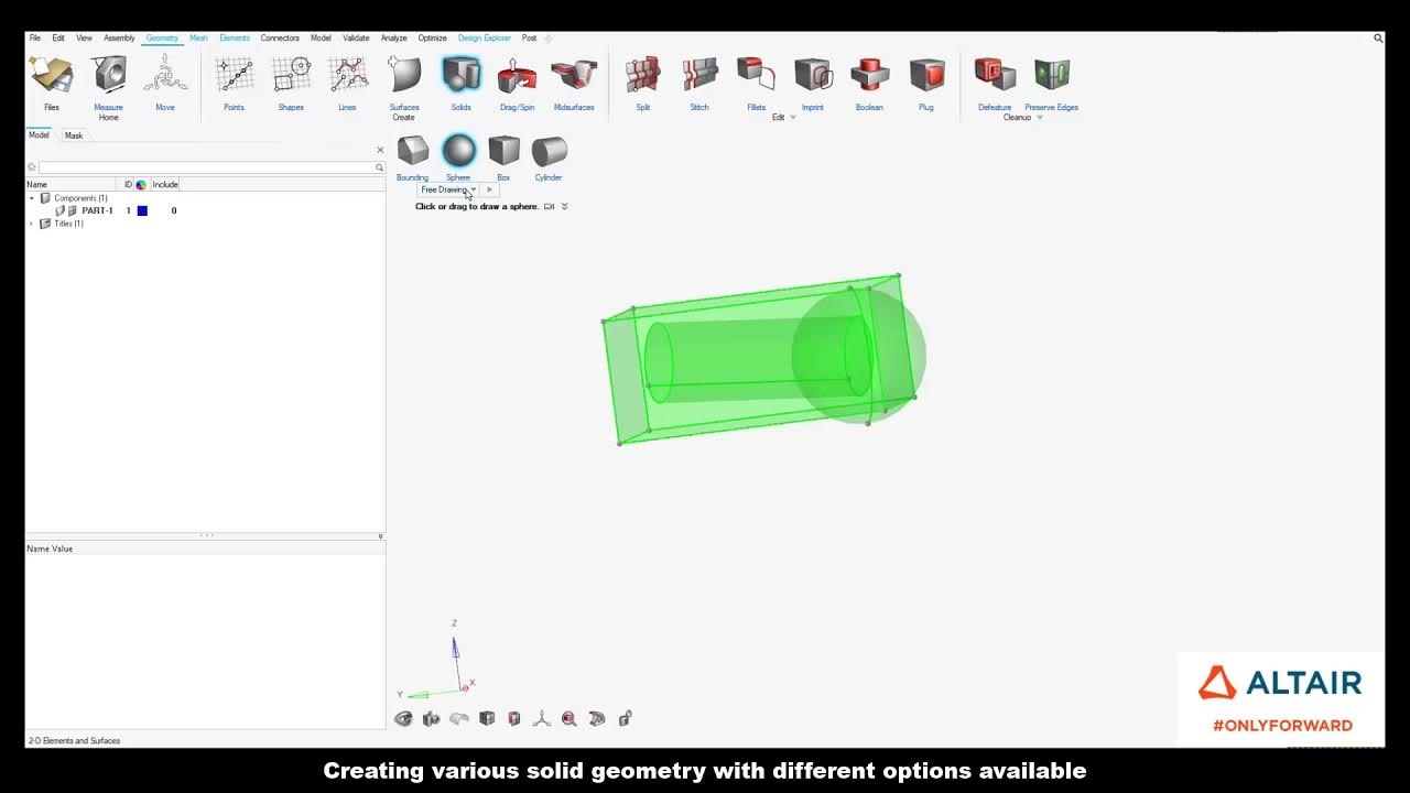 Learn HyperWorks Interface - Geometry Solids - YouTube