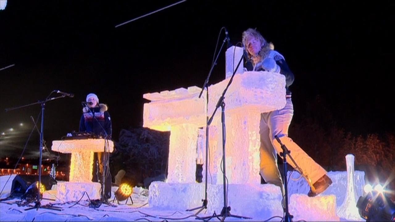 Chill Musicians Play Concert With Instruments Made From Ice - YouTube