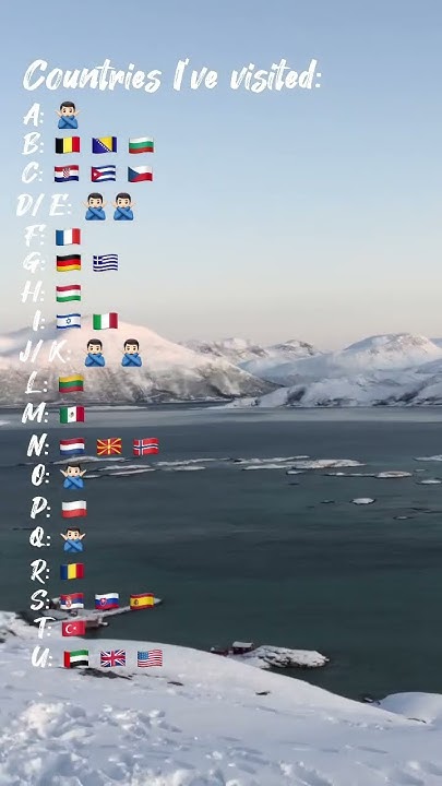 Countries I’ve visited, Part 2! #countries #travel #explore #journey # ...