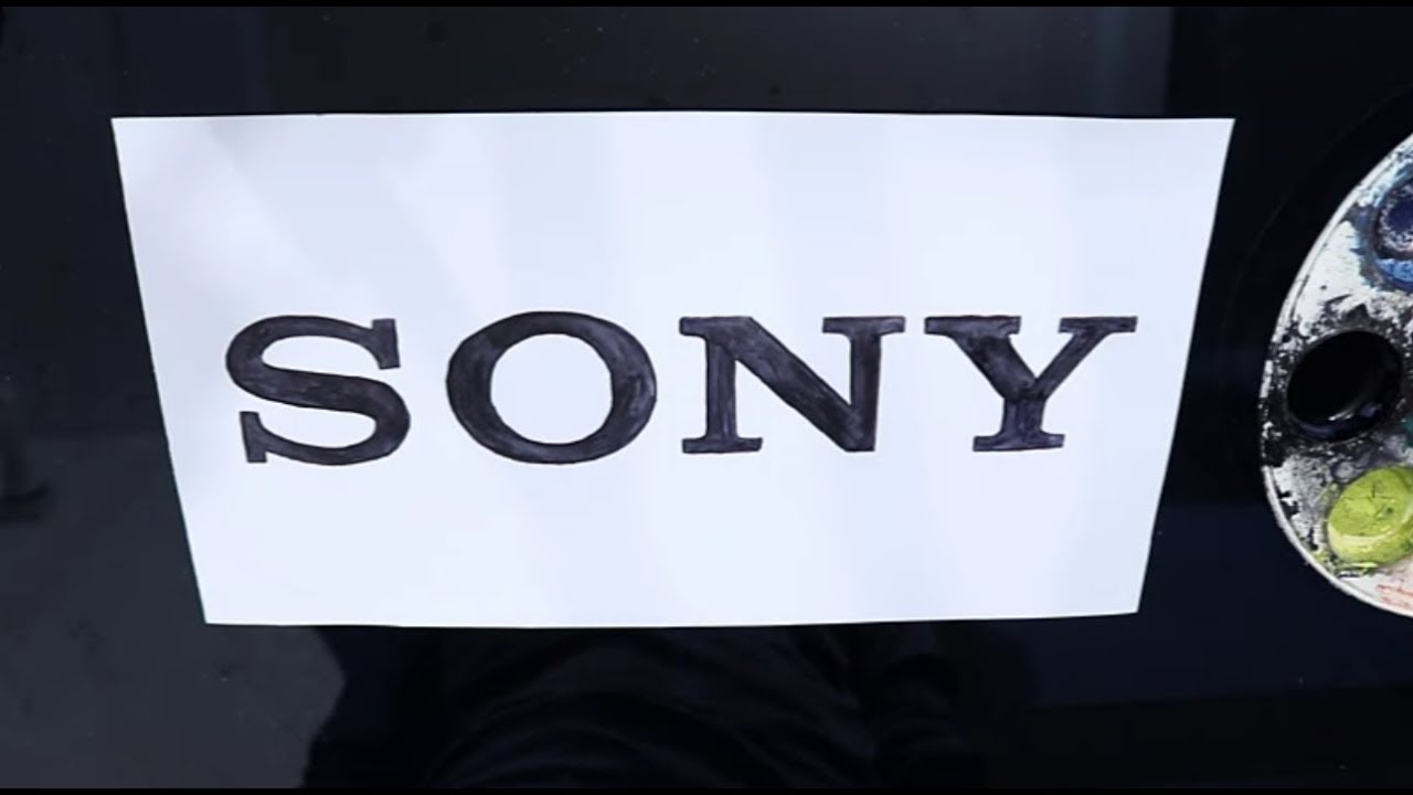 How to draw the Sony logo - YouTube