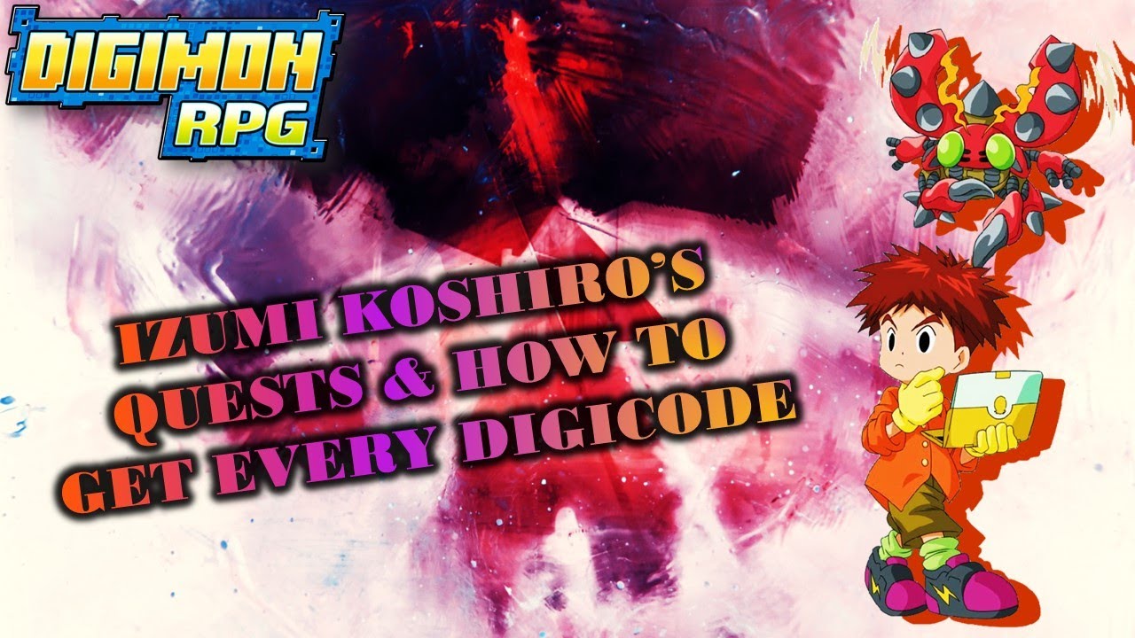 Digimon RPG Online - Izumi Koshiro's Quests & How to Get Every Digicode ...