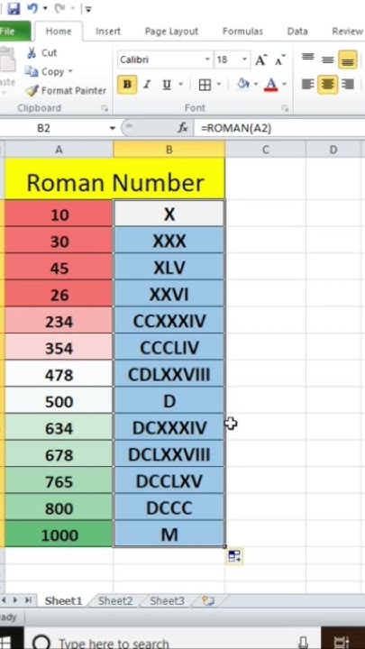 Roman Number # Excel Mine# Excel Guru# - YouTube